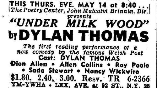 Dylan Thomas: Under Milk Wood - The 92nd Street Y, New York